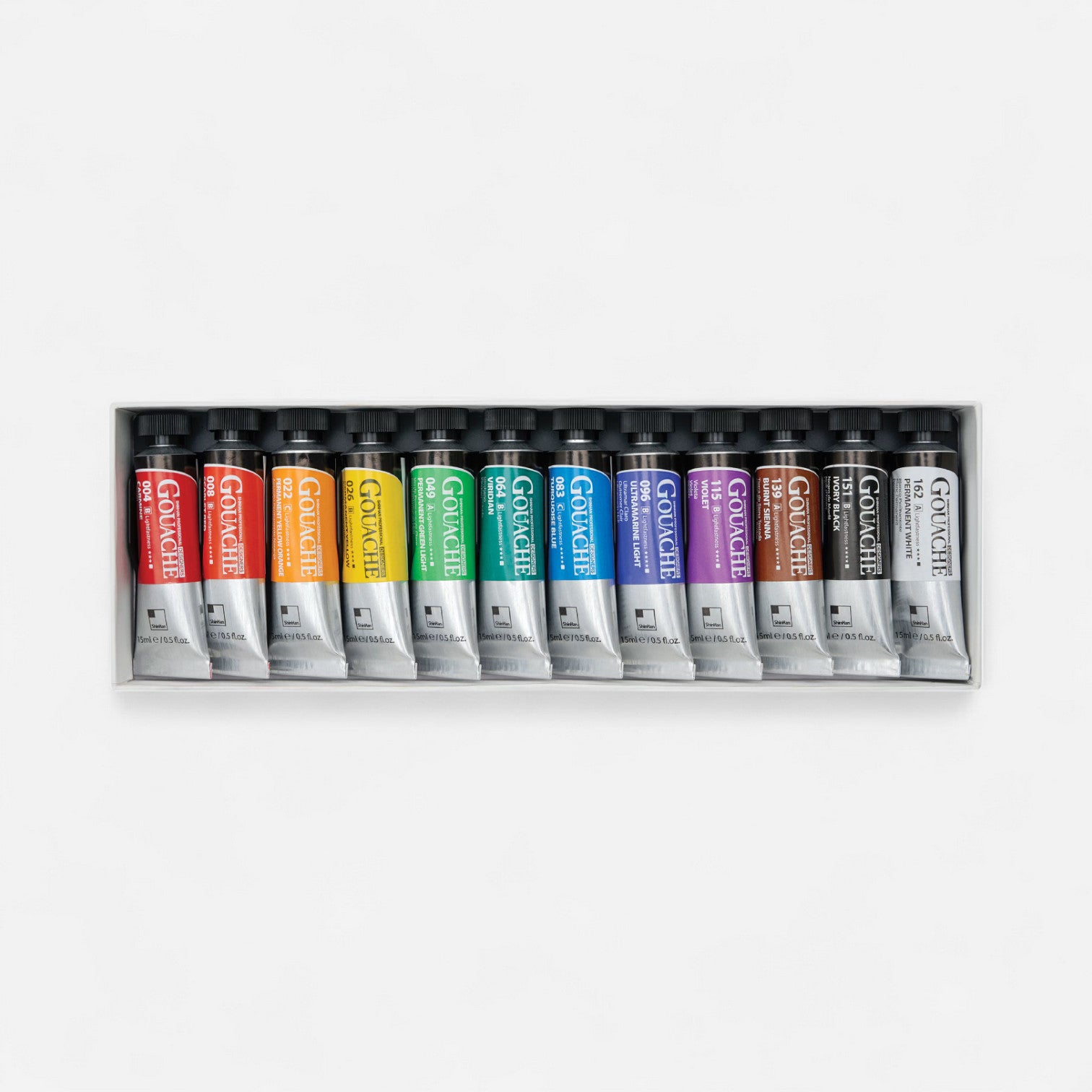 ShinHan Professional Designers Gouache Set of 12 – Queenstown Art Supplies